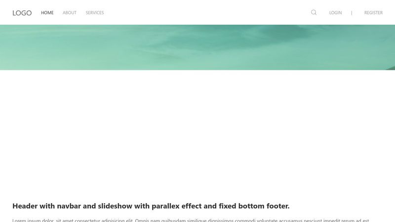 Uikit simple header navigation with slider