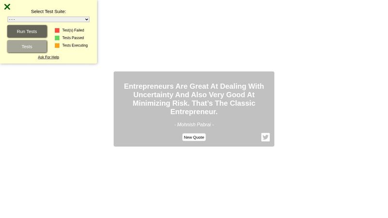 FCC: Front End Libraries - Random Quote Machine