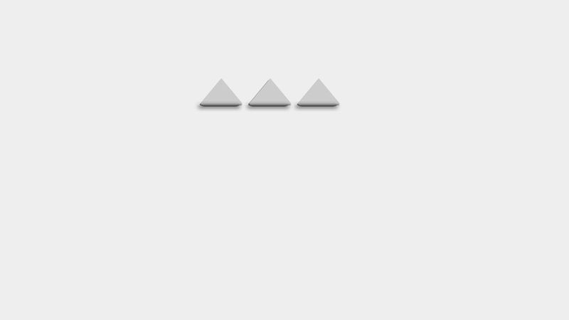 Triangles buttons concept