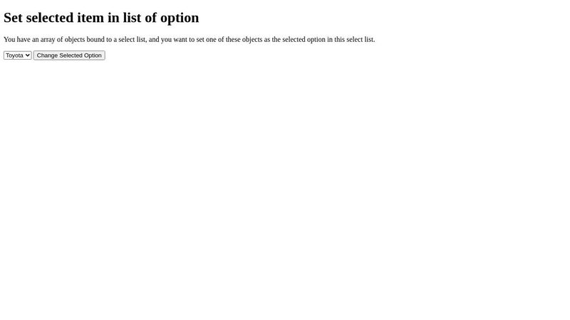 Angular: set selected option in select list
