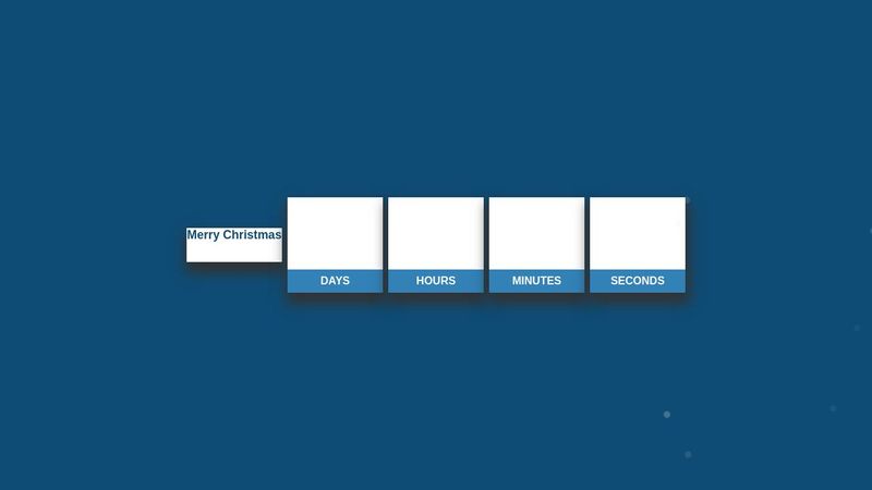 Merry Christmas 2022 Countdown Code | HTML, CSS, and Javascript