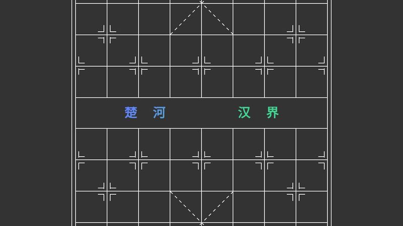 CSS Chinese chess board with only one