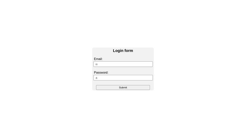 Simple Login Form