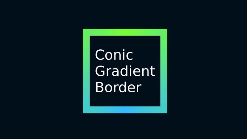 Conic Gradient Border