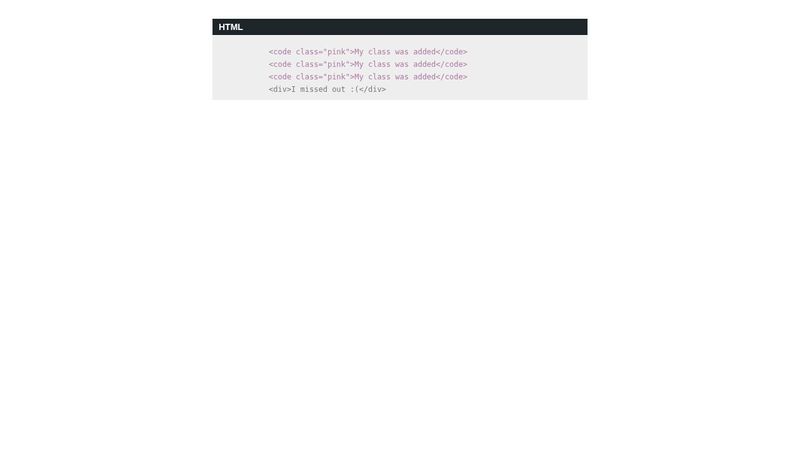 Adding Classes With JavaScript (no jQuery)