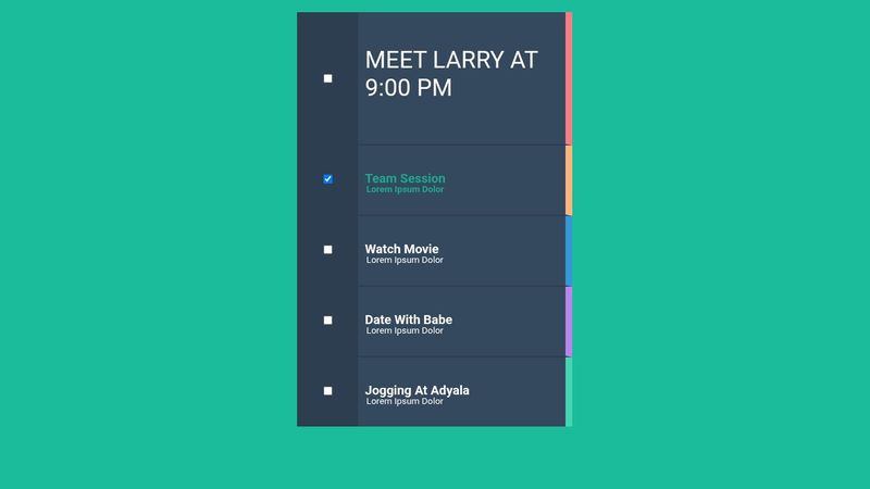 Simple todo list/ html/css