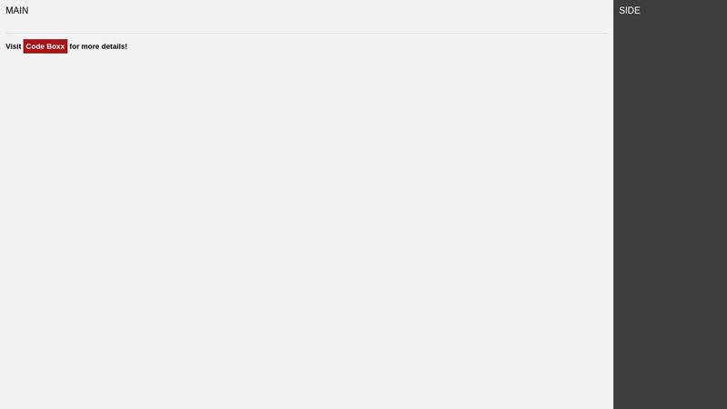 Responsive Sidebar Collapsing