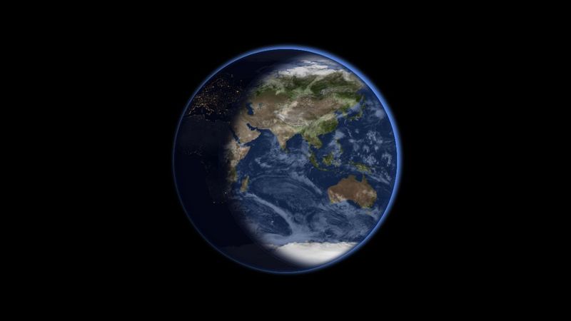 Rotating Earth CSS test