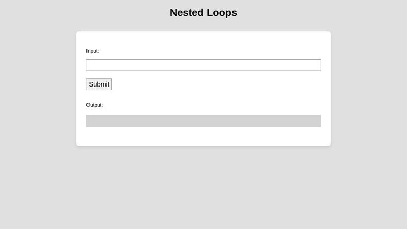Nested Loops