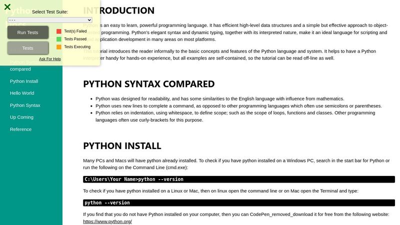 Technical Doc - Python Tutorial