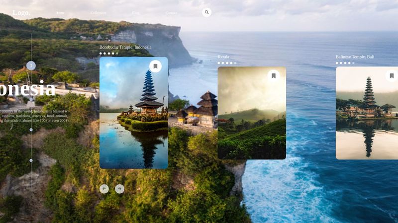 Distortion Transition Effect with Slider