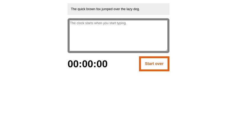 JavaScript Typing Speed Tester - Exploration