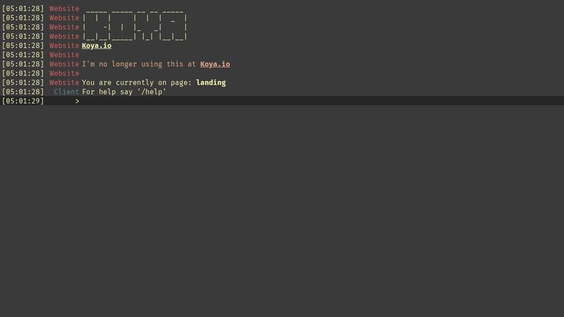 Command Line Website