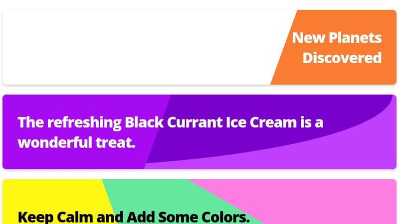 Multi-color backgrounds (CSS only)