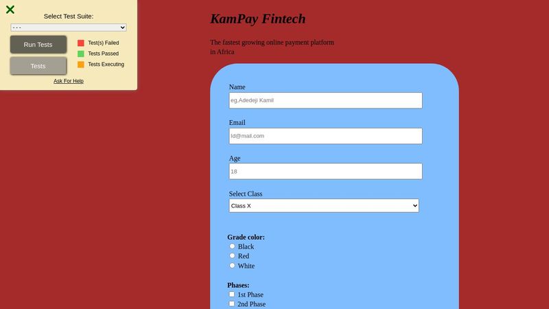Codepen A Pen By Adedeji Kamil