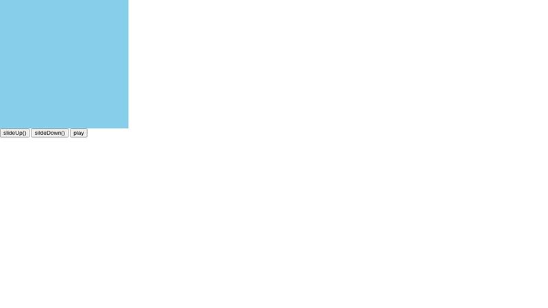 jQuery-example-animation Slide