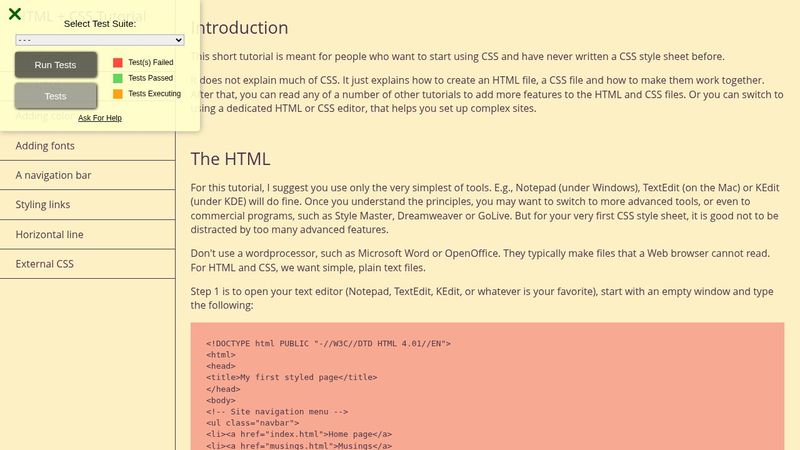 JavaScript-documentation-page