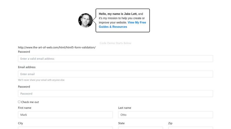 Form validation - Bootstrap 4