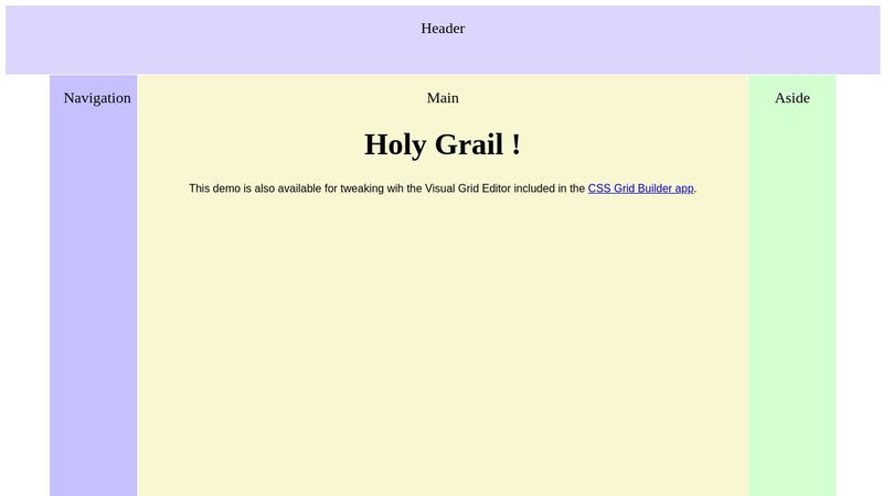 THE HOLY GRAIL LAYOUT