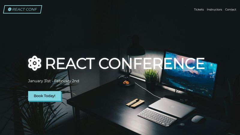 React Conference Landing Page