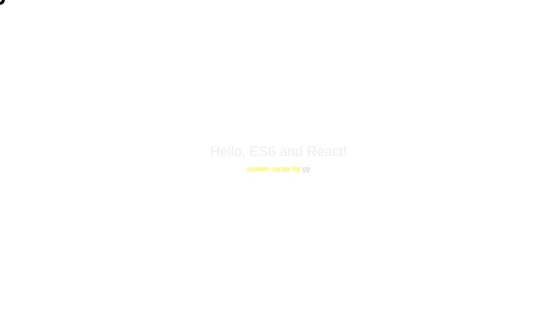 Custom cursor - React