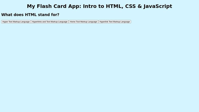 My Flash Card App - Skeleton1