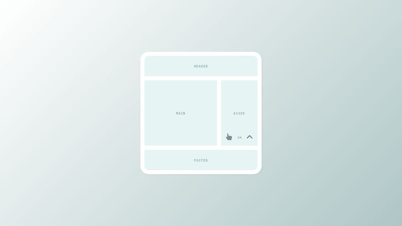 Expandable aside in a mini grid layout