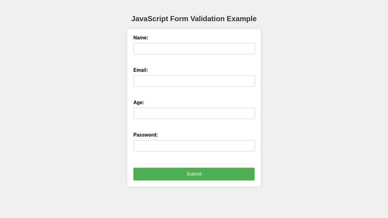 Form Validation