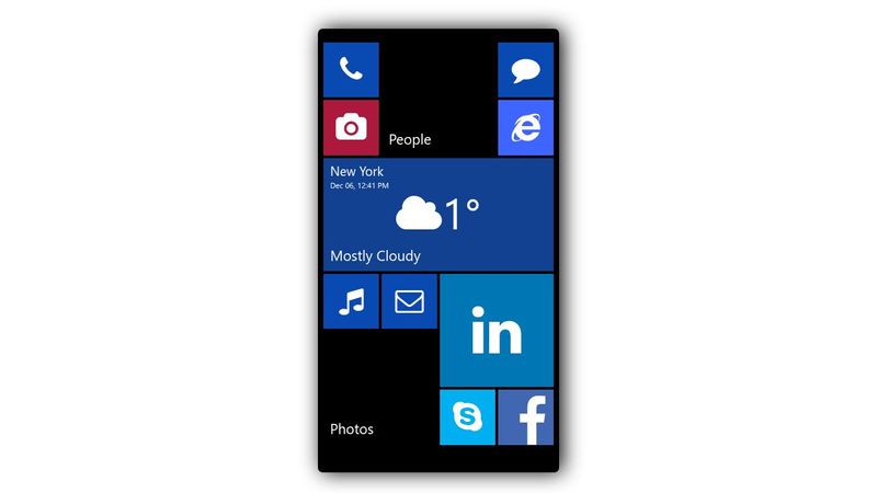 Windows phone layout with css grid
