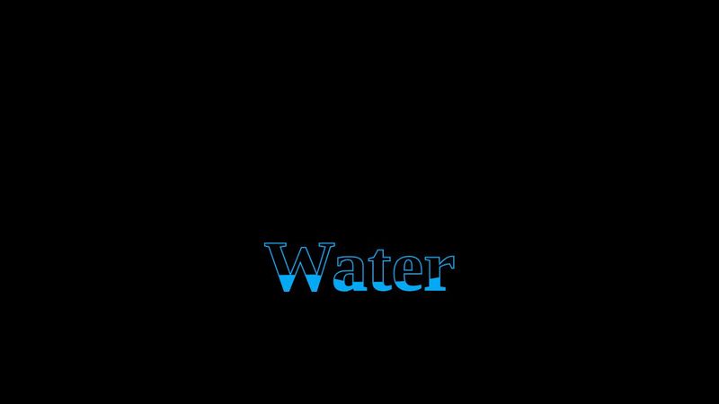 Pure CSS3 Water Wave Text Animation Effects