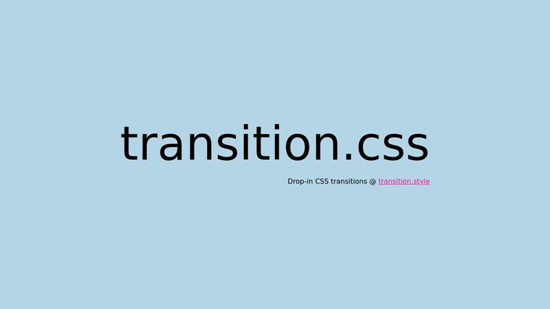 Transition.css Sandbox