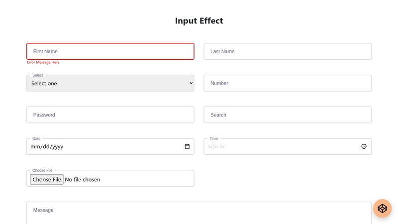 CSS Input Effect