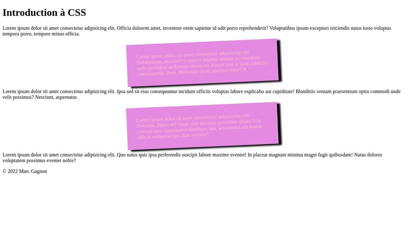 introduction à css