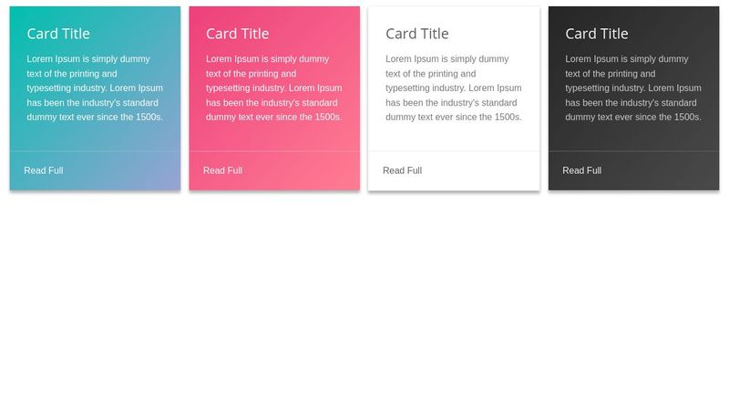 Beautiful CSS Cards