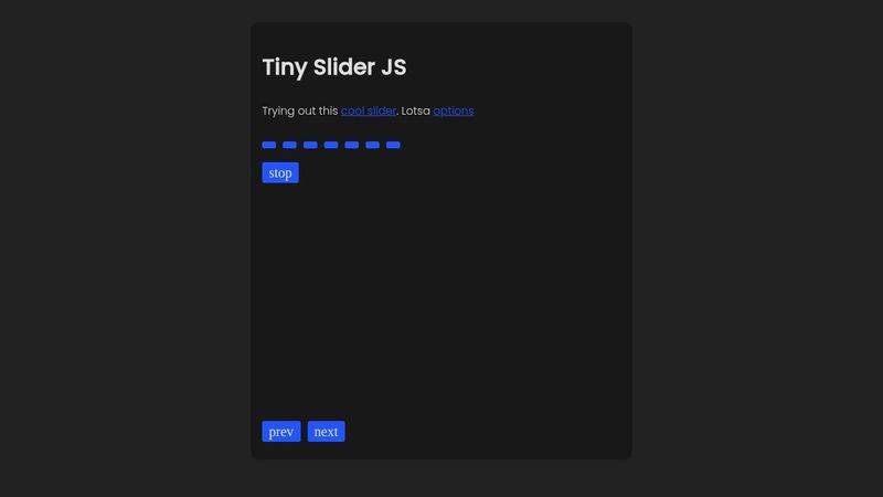 Tiny Slider