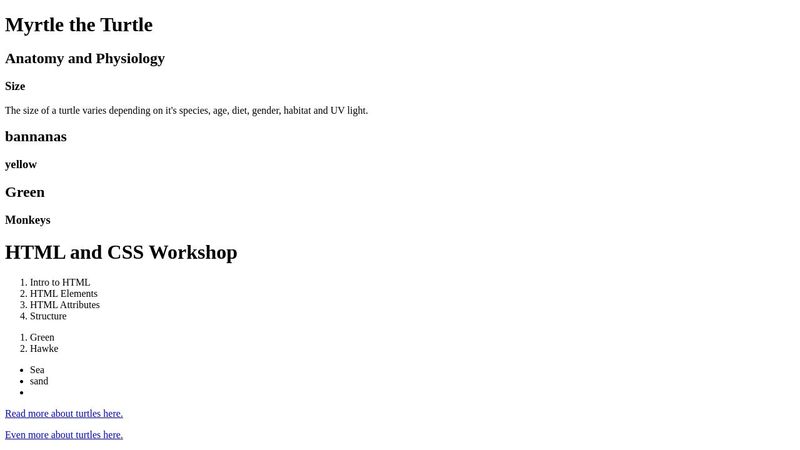 HTML & CSS Workshop - Part 1 - Template