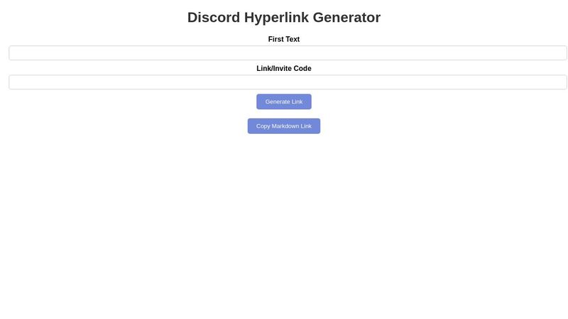 Discord hyperlink generator