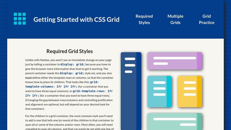 CSS Grid Introduction: STARTER - PLEASE FORK