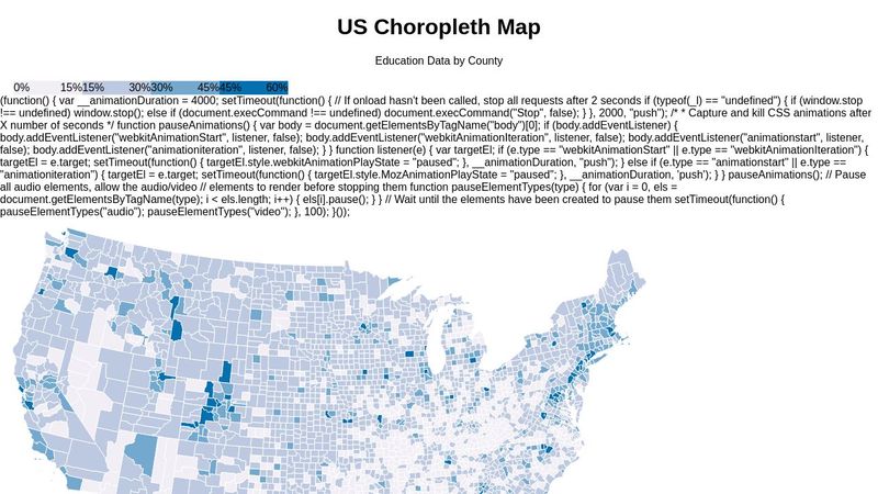 FCC - Visualize Data with a Choropleth Map