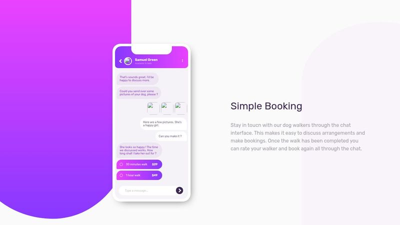 Chat app CSS illustration