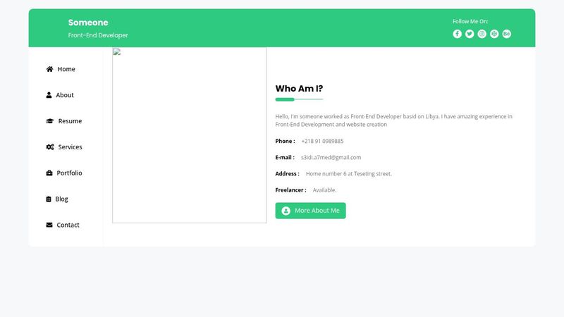 Information Card: Html&CSS