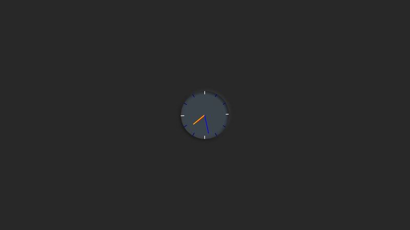 Very simple Html and js analog clock