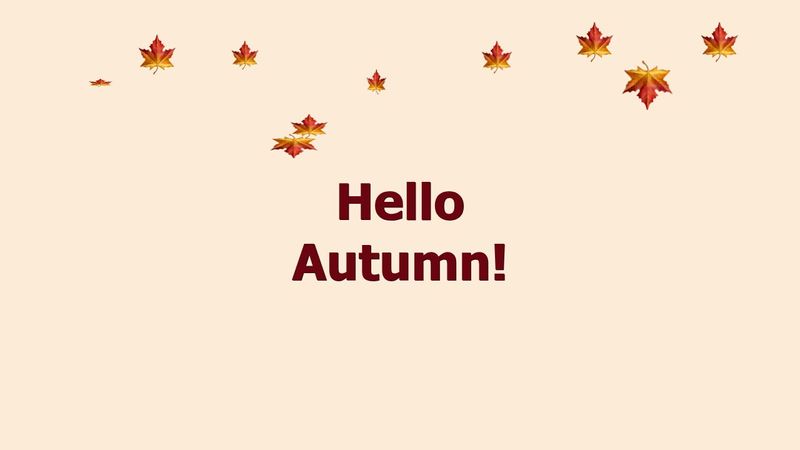 CSS Falling Autumn Leaves