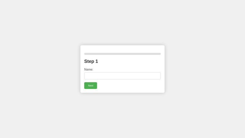 Multi-Step Form Wizard