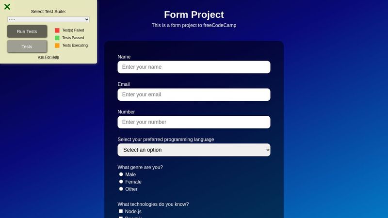 Form Free code camp