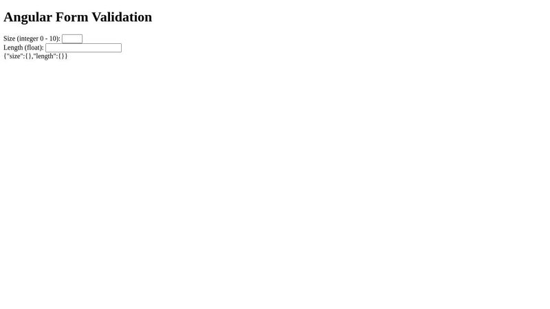[Simple] Angular form validation