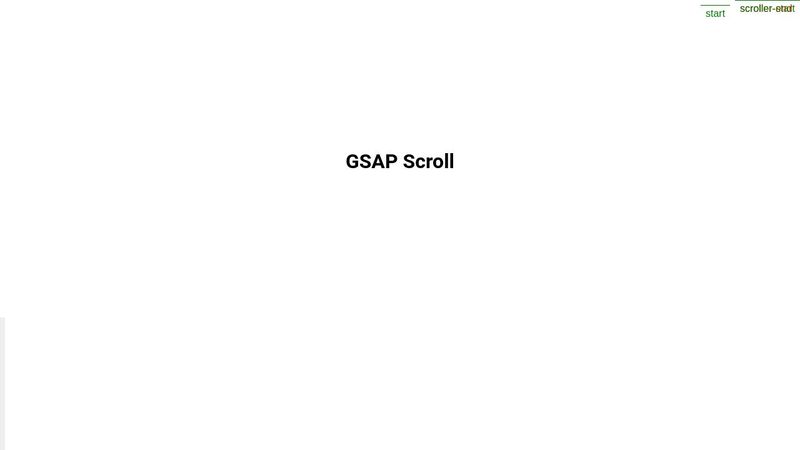 gsap scrollTrigger Text