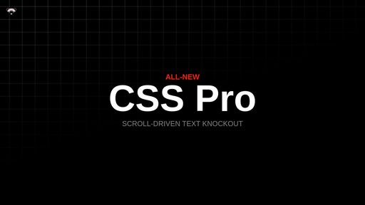 CSS Scroll Driven Knockout Text