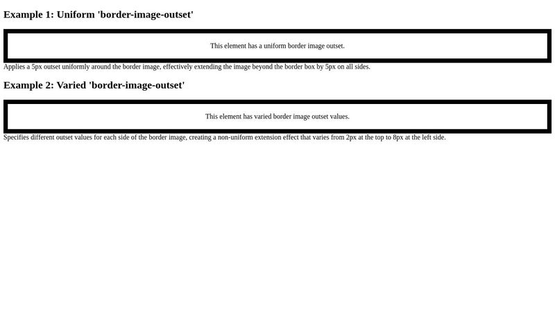 Css Border Image Outset Property Explained