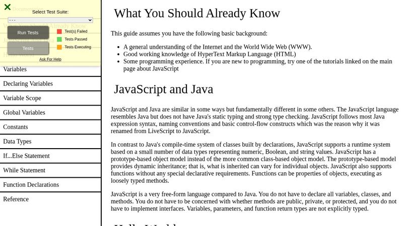 Technical Documentation Page